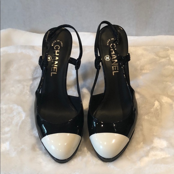 CHANEL | Shoes | Chanel Spectator Slingback Pumps 37 | Poshmark
